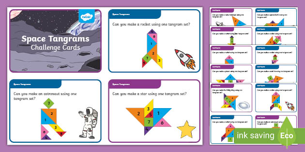 Space-Themed Tangram Instructions