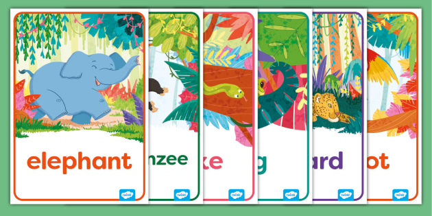 Jungle Animal Posters | Twinkl Originals (teacher made)