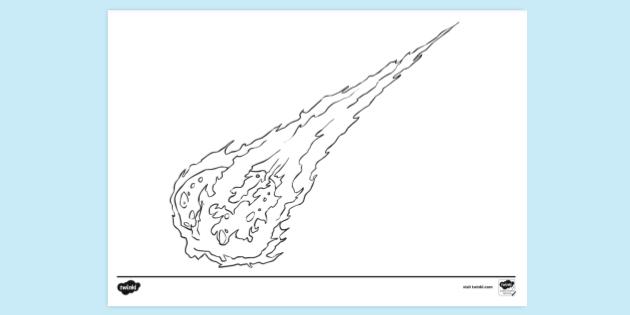 FREE! - Meteorite Colouring Sheets | Colouring Pages