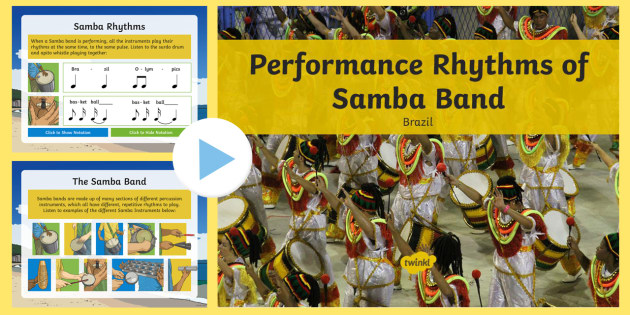 Samba Rhythms | Band Performance PowerPoint (teacher made)