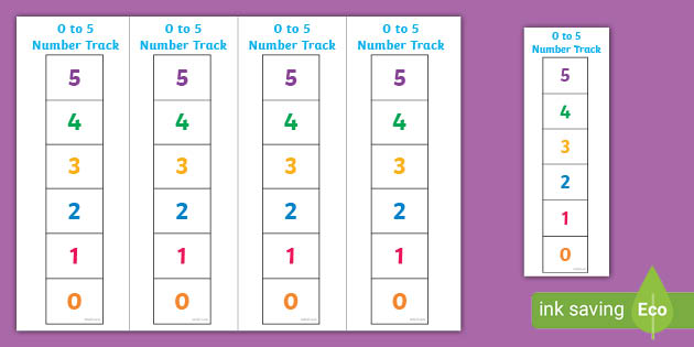 👉 0-5 Vertical Number Track (teacher made)
