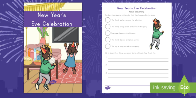 * NEW * New Year's Eve Celebration Guided Reading Teaching Pack - Small ...