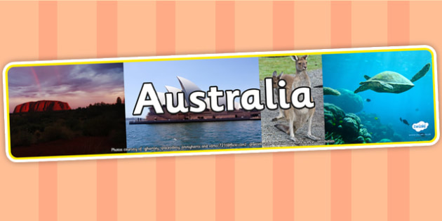 Australia Photo Display Banner (teacher made)