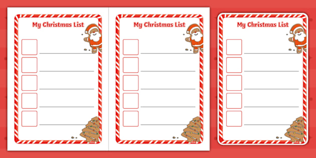 list template eyfs