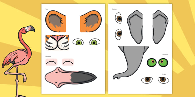 The Zoo Vet Animal Features Cut-Outs (teacher made)