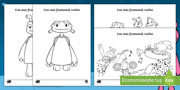 Cea mai frumoasă rochie Desene de colorat