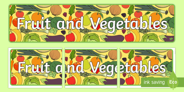 Fruit Banner | Healthy Eating | Twinkl (teacher made)