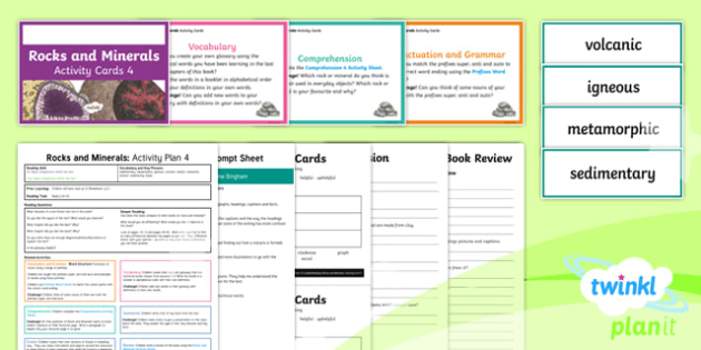 Rocks and Minerals Guided Reading 4 Y3 to Support Teaching On ‘Rocks and