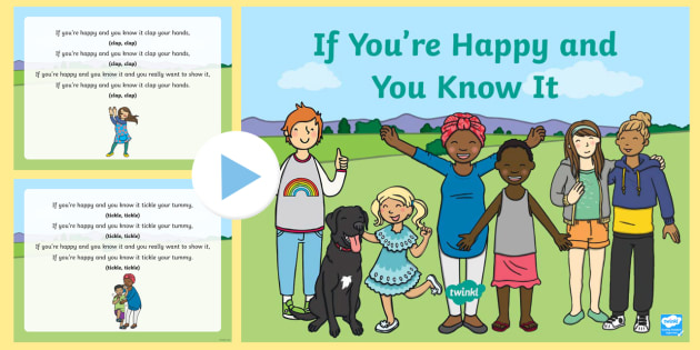 If You're Happy and You Know It Song PowerPoint