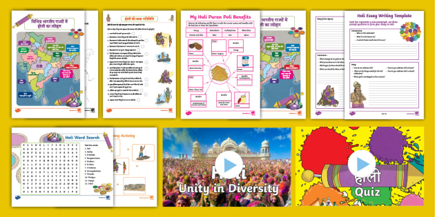 FREE! - Indian Festival: Holi Resource Pack - Class 3-5 Twinkl India