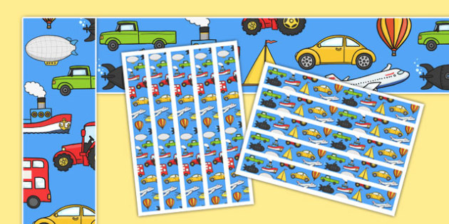 Transport Display Borders - Display border, classroom border, border, car