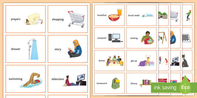 Being at Home Visual Aid (teacher made)