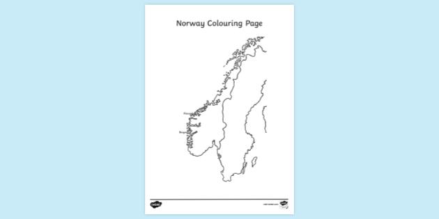 Printable Blank Norway Map With Outline, Transparent Map Printable Maps ...