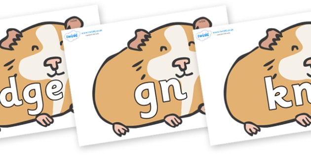 FREE! - Silent Letters on Guinea Pigs (teacher made)