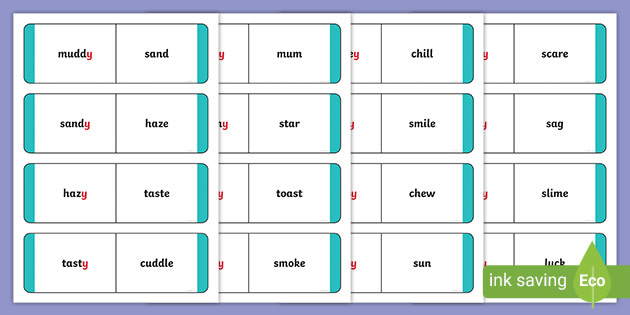 Suffix Loop Cards (y)