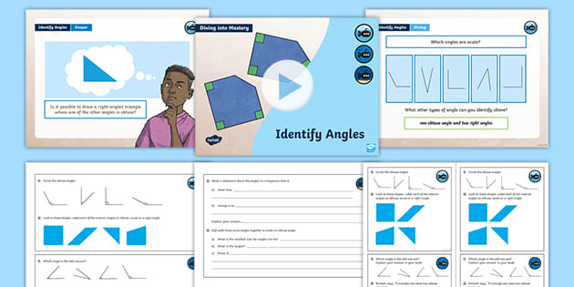 Year 4 White Rose Maths: Identify Angles Teaching Pack