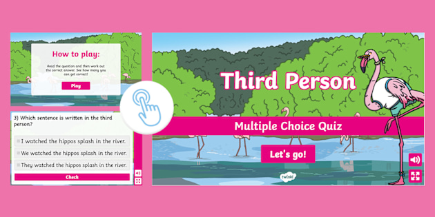 Third Person KS1 English Multiple Choice Quiz - Twinkl