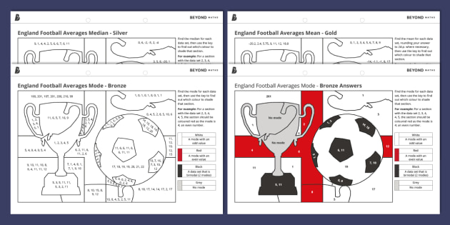 👉 World Cup 2022: Mixed Averages Differentiated Worksheets | Beyond