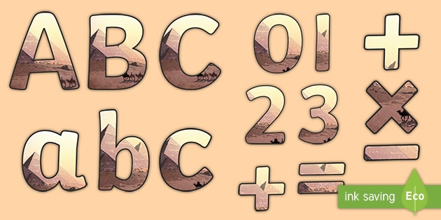 Ancient Egyptian Lettering - Display Resources