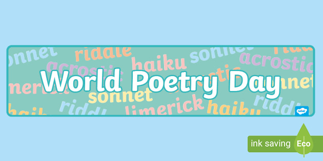 World Poetry Day Display Banner (teacher made)