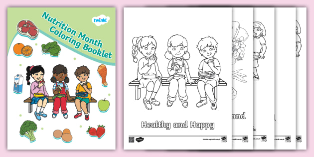 coloring pages for nutrition month
