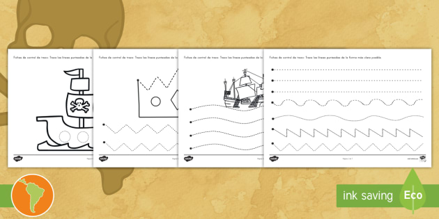 Ficha de actividad: Control del trazo de los piratas