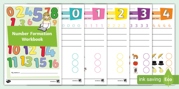 Number Formation Workbook (0-20) (Teacher-Made)