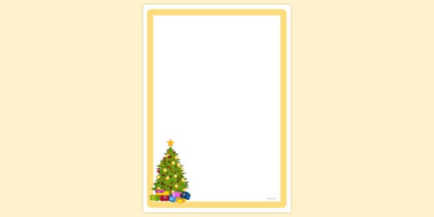 FREE! - Clipart Christmas Page Border | Page Borders | Twinkl