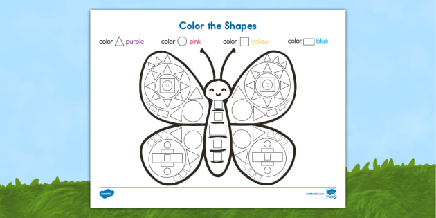 Butterfly Coloring Sheet | K-2 Teaching Resources | Twinkl