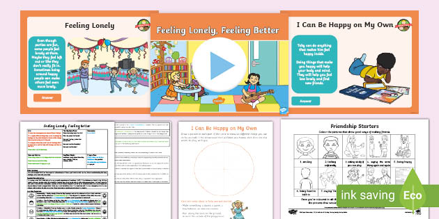 PSHE and Citizenship KS1 Feeling Lonely, Feeling Better Lesson Pack