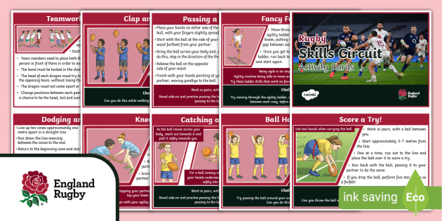 FREE! - Rugby Six Nations: Rugby Skills Circuit Activity Cards