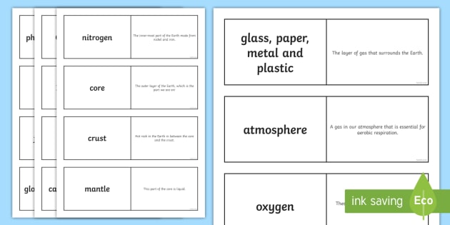 The Earth and Human Impact Loop Cards (teacher made)
