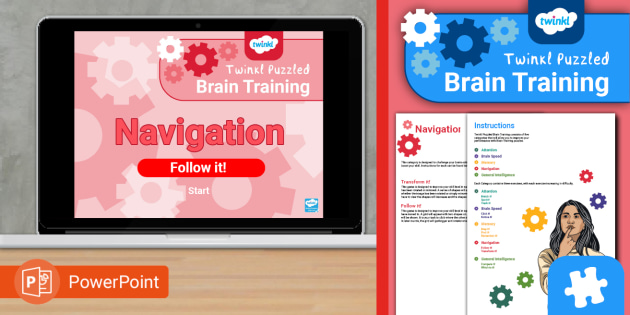 Brain Training Game - Navigation - Follow It! | Twinkl
