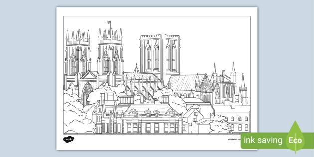 York Colouring Page (teacher made)