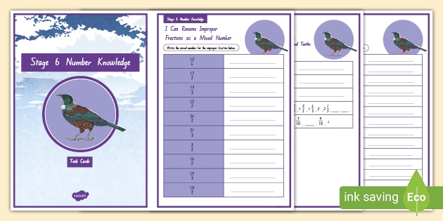 Stage 6 Number Knowledge Task Cards (teacher made)