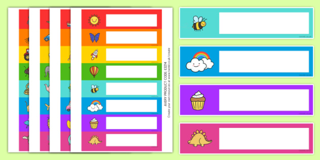 Mixed Images Themed Gratnells Tray Labels - tray labels, editable