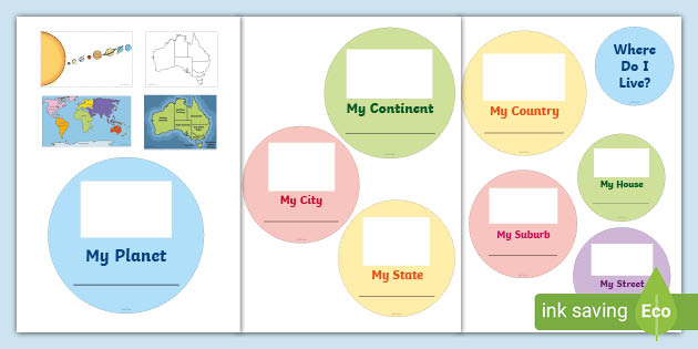 Where Do I Live? Activity Craft HASS Geography