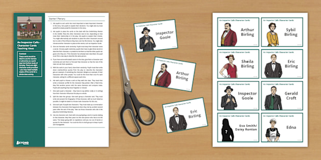 An Inspector Calls Eric Character Profile Teaching
