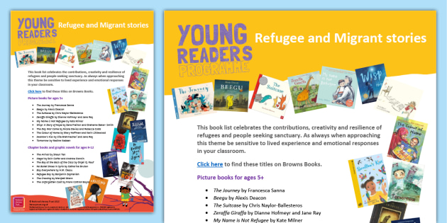FREE! - National Literacy Trust: Refugee and Migrant Stories Book List