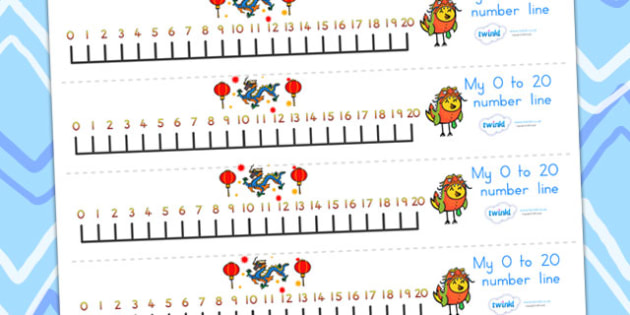 FREE! - Chinese New Year Number Line 0-20 (teacher made)