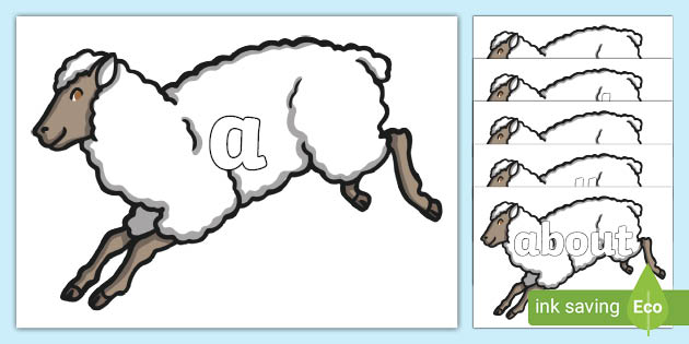 FREE! - 100 High Frequency Words on Sheep (teacher made)