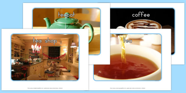 Tea Shop Role Play Display Photos (teacher made)