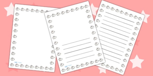 Bunny Rabbit Page Borders (teacher made)