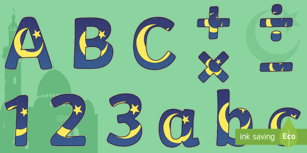 Ramadan Display Lettering (teacher made)