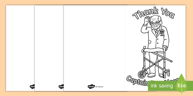 FREE! - Thank You Captain Tom Moore Cards (teacher made)