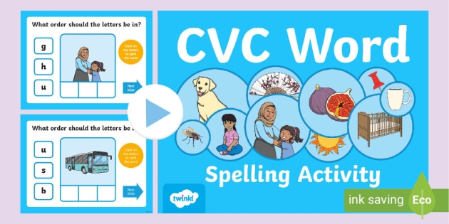 CVC Word Activity PowerPoint (teacher made)