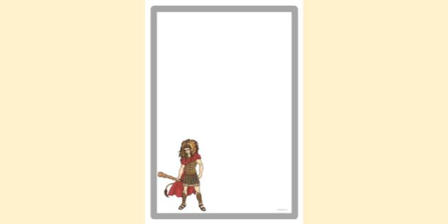 FREE! - Simple Blank Hercules Border | Page Borders | Twinkl