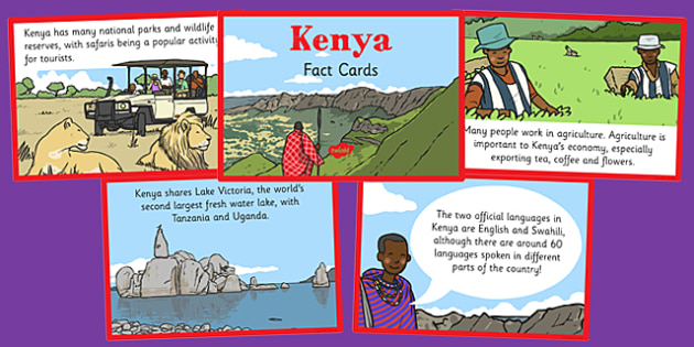 Kenya Fact Cards - kenya, fact cards, kenya, fact, cards, safari ...