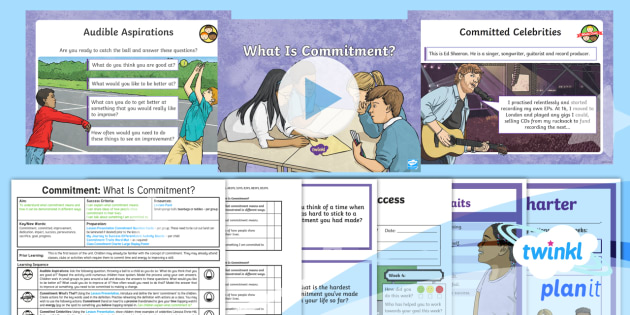 PlanIt RE: Commitment: What is Commitment? Year 5 Lesson 1