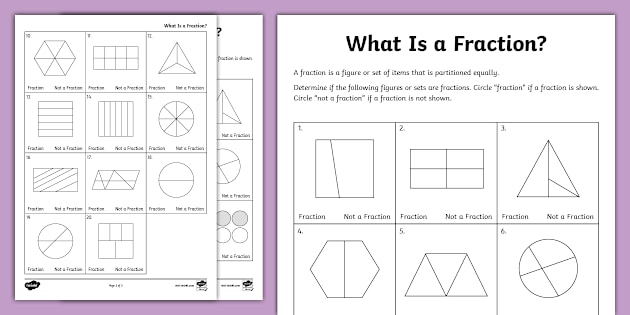 Parts Of A Set Fractions Worksheet Free Printable Fraction